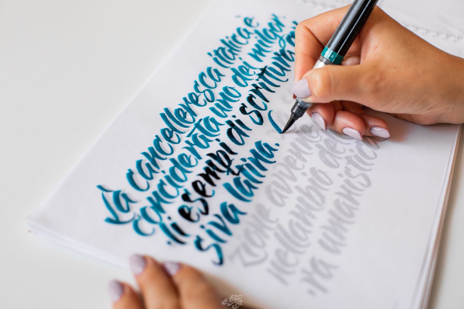 Прописи з брашпену: Round cursive Студія каліграфії «АРТ і Я» Прописи 400₴